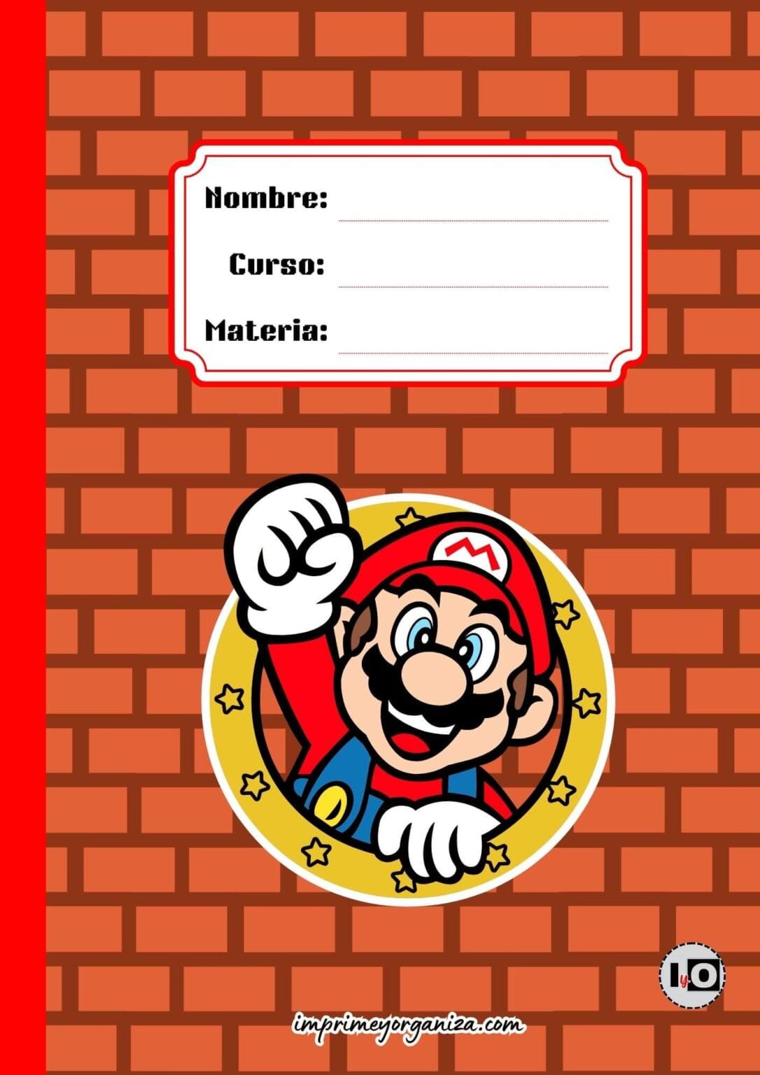 Portadas para Cuadernos de Super Mario en PDF [GRATIS]