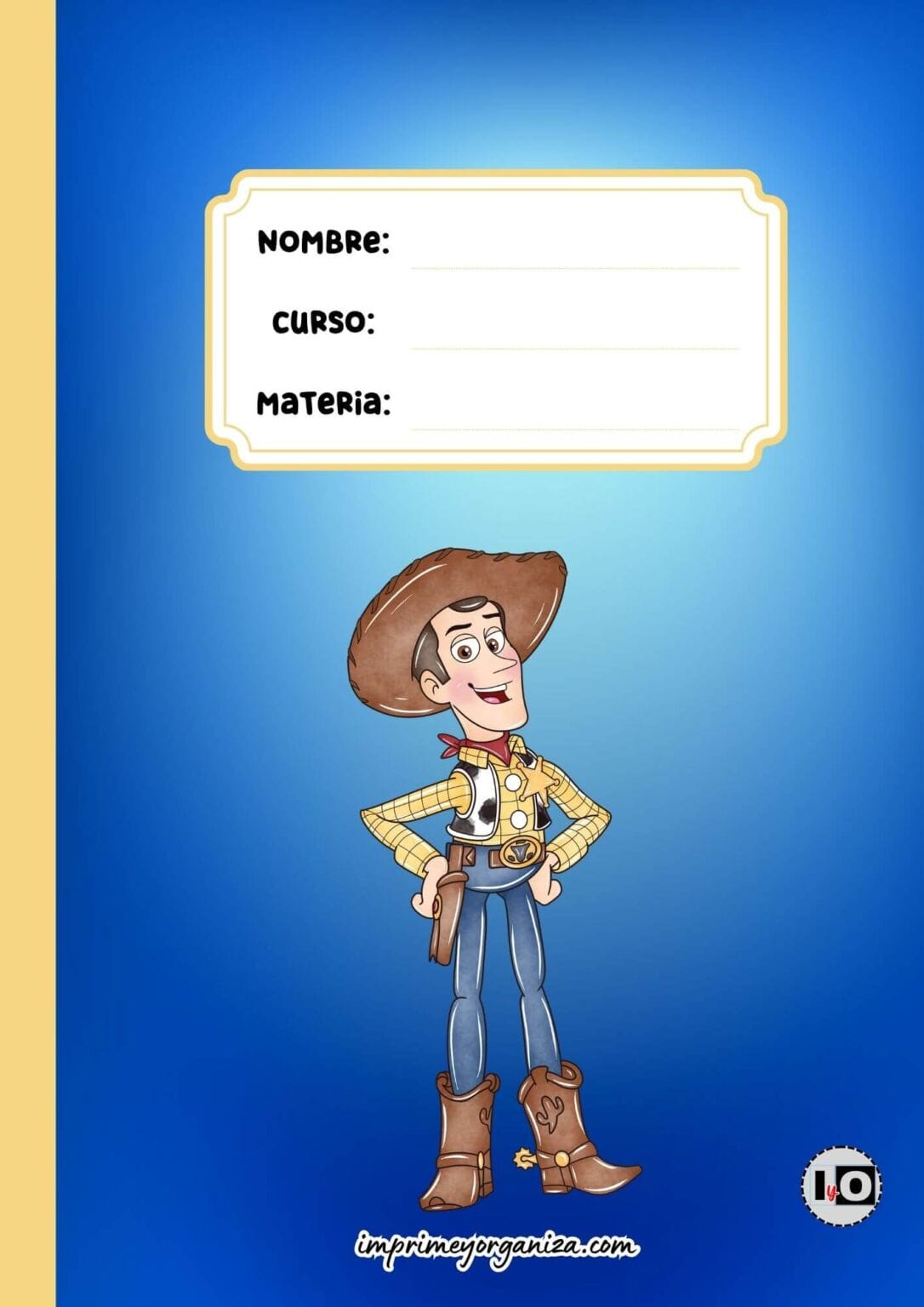 Portadas de cuadernos de Toy Story en PDF [GRATIS]